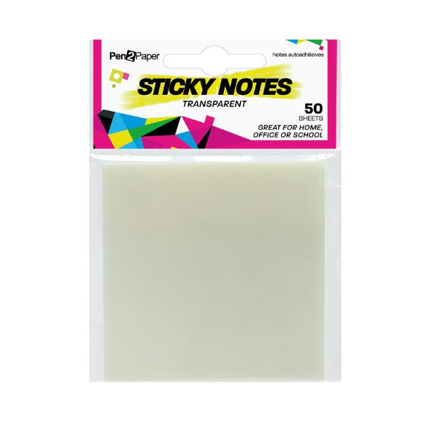 Sticky Notes Transparent 5Shts – TWO DOLLARTHINGS PLUS